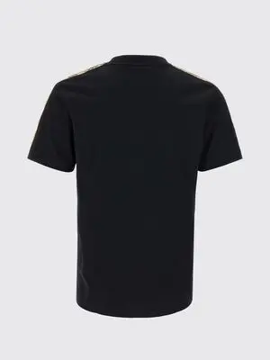 Burberry Cotton Crewneck T-shirt With Side Bands And Equestrian Knight Logo