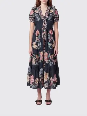 Farm Rio Cotton Blend Midi Dress - Multicolor