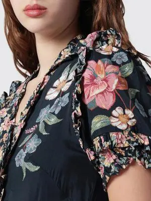 Farm Rio Cotton Blend Midi Dress