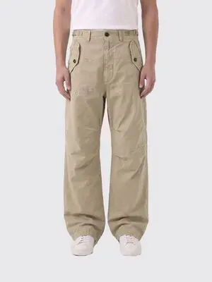 Dsquared2 Cotton Wide Leg Trousers - Sand