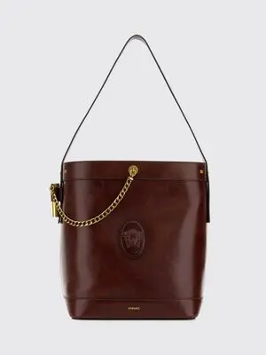 Versace Pivot Leather Bag - Pink