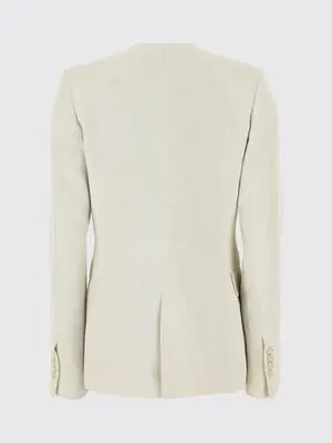 UMA WANG Single-breasted Linen Blend Blazer
