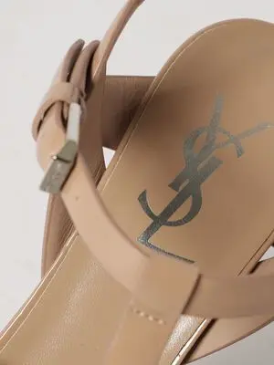 Saint Laurent Tribute Patent Leather Platform Sandals