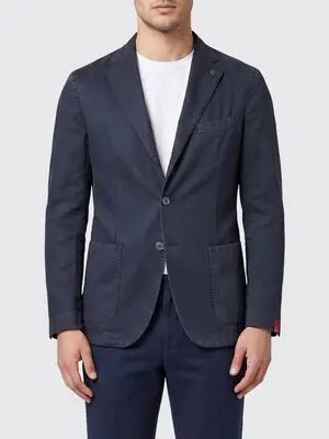 SANTANIELLO Virgin Wool Single-breasted Blazer