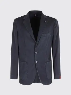 SANTANIELLO Virgin Wool Single-breasted Blazer