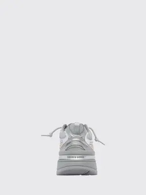 GOLDEN GOOSE Lightstar Laminated Calfskin Sneakers - Silver