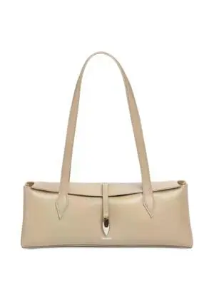 Vera Wang East-west Leather Shoulder Bag - Neutrals