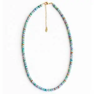 Kris Nations Turquoise & Multicolor Opal Necklace - Gold
