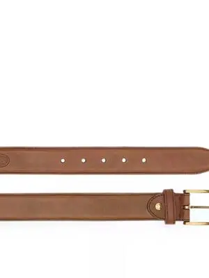 THE BRIDGE Logo-embossed Leather Belt