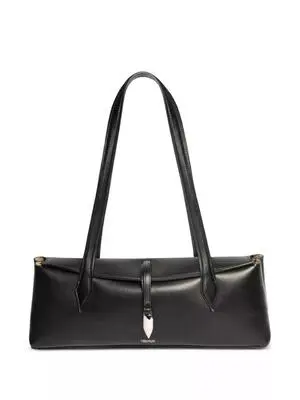 Vera Wang Leather Shoulder Bag - Black