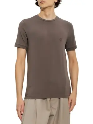 Giorgio Armani Embroidered-logo T-shirt