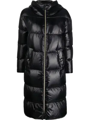 Herno Ultralight Long Down Jacket - Black
