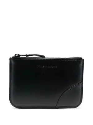 Comme Des Garçons Leather Credit Card Case - Black