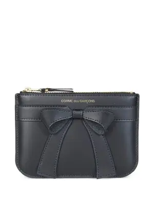 Comme Des Garçons Leather Credit Card Case - Black