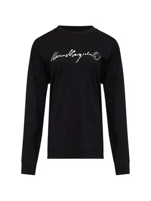 MAISON MARGIELA Logo Cotton T-shirt - Black