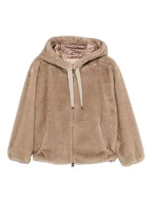 Herno Faux Fur Bomber Jacket
