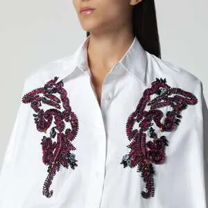 Dries Van Noten Embroidered Cotton Shirt