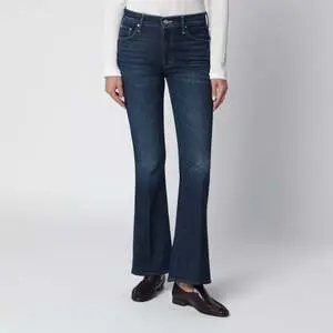 MOTHER The Weekender Jeans In Dark Washed Denim - Blue