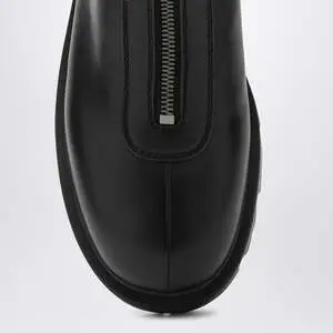 Prada Leather Zip-up Ankle Boots