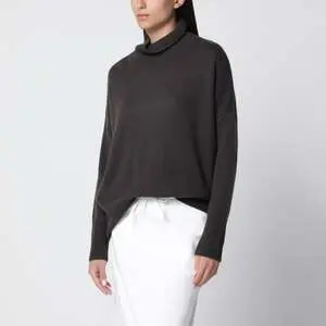 LISA YANG Dark Green Heidi Cashmere Sweater - Grey