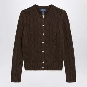 Polo Ralph Lauren Cotton Cable-knit Cardigan - Brown