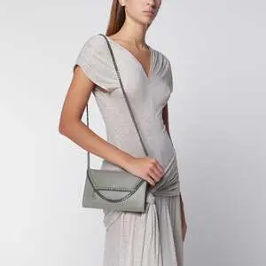 Stella McCartney Light Falabella Crossbody Wallet Bag - Grey