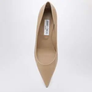 JIMMY CHOO Amelia 35 Pumps In Smooth Calf Leather - Beige