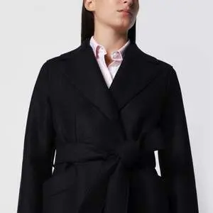 Harris Wharf London Wool Wrap Mini Coat