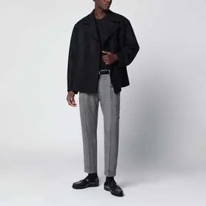 Harris Wharf London Short Double-breasted Wool Coat
