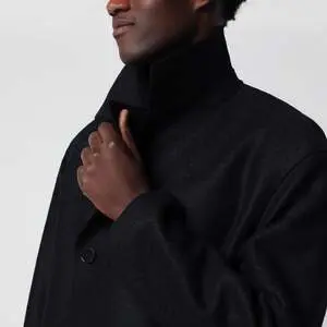 Harris Wharf London Short Double-breasted Wool Coat