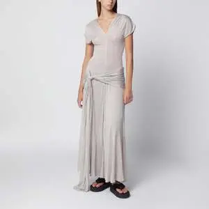JW Anderson Oat Modal Jersey Knotted Maxi Dress - White