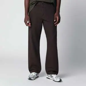 Carhartt Work In Progress Single Knee Pant In Tobacco Organic Cotton Canvas - Brown