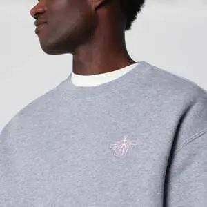 JW Anderson Cotton Sweatshirt With Embroidered Logo