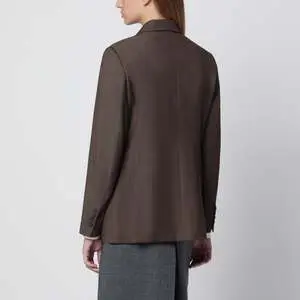 Max Mara Double-breasted Wool Gabardine Jacket