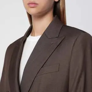 Max Mara Double-breasted Wool Gabardine Jacket