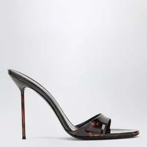 Paris Texas Lidia 105 Patent Leather Mules In Tortoise - Brown