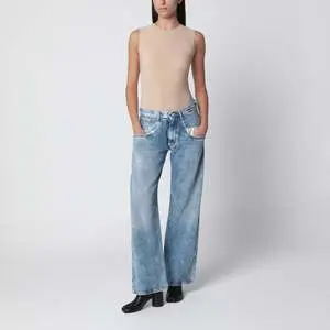 MAISON MARGIELA Nude Bodysuit In Stretch Technical Jersey