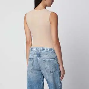 MAISON MARGIELA Nude Bodysuit In Stretch Technical Jersey