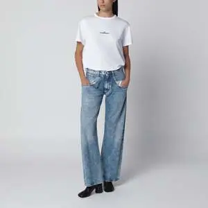 MAISON MARGIELA Cotton Jersey T-shirt With Embroidered Logo