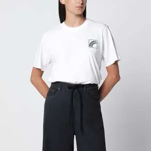 MAISON MARGIELA Cotton Jersey T-shirt With Graphic Print - White