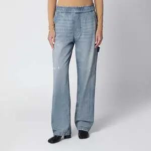 MAISON MARGIELA Wide-leg Jeans With Carpenter Pockets - Blue