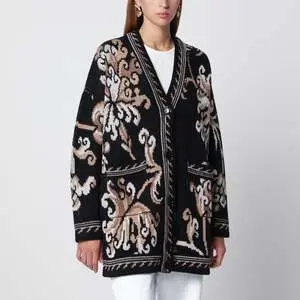 Etro Wool Jacquard Cardigan