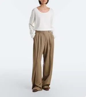 THE ROW Soft Ruched Leather Loafers