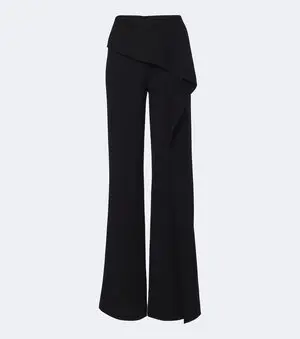 Roland Mouret Draped Wide-leg Pants - Black