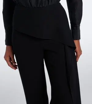 Roland Mouret Draped Wide-leg Pants