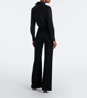 Roland Mouret Draped Wide-leg Pants