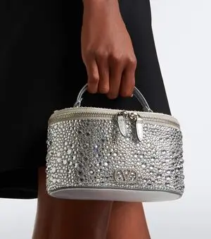 Valentino Garavani Vlogo Small Embellished Vanity Bag