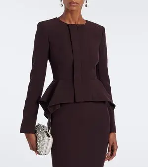 Roland Mouret Peplum Crepe Jacket