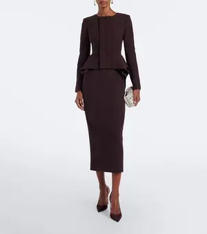 Roland Mouret Peplum Crepe Jacket