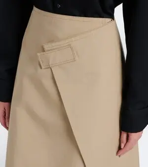 Bottega Veneta Cotton Wrap Skirt